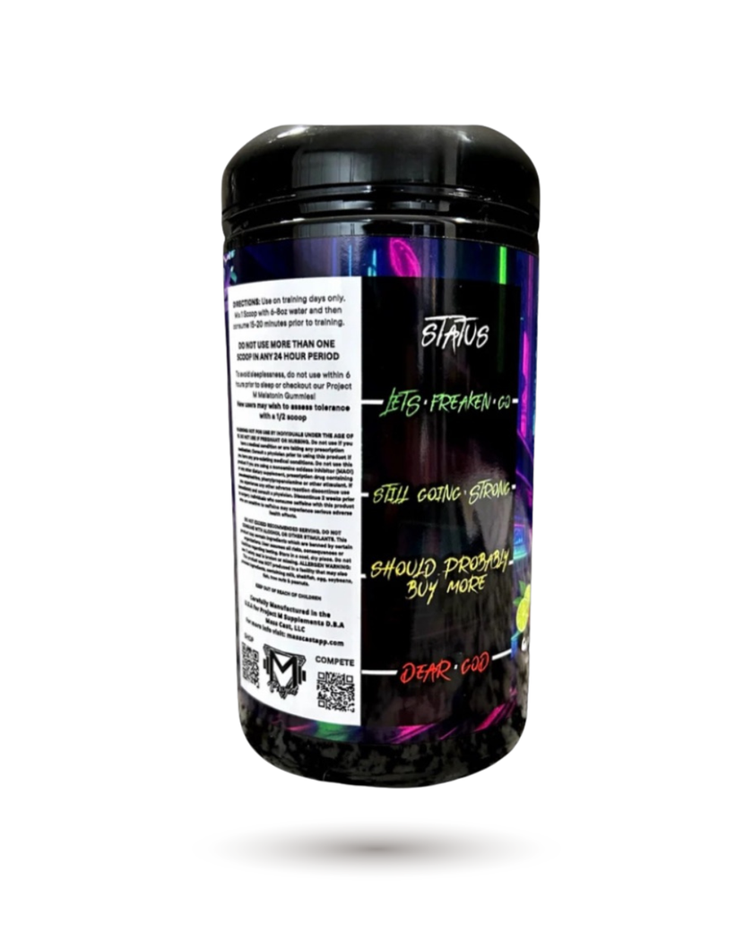 Project M MINDBENDER V5 High Stim Pre-Workout 40/20 Servings – こんにちはマート ...