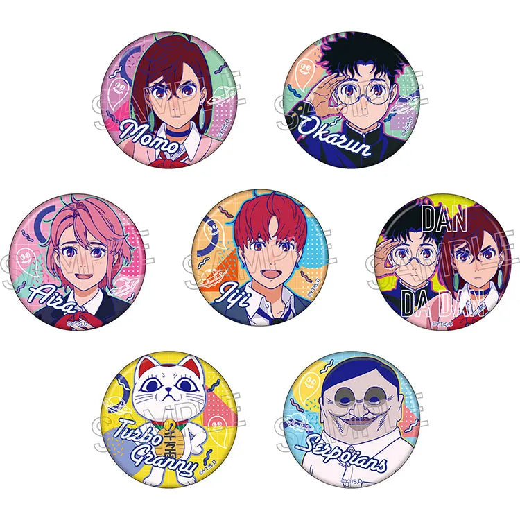 Dandadan Anime Merch - Vivid Line Can Badge – こんにちはマート | KON NICHIWA MART