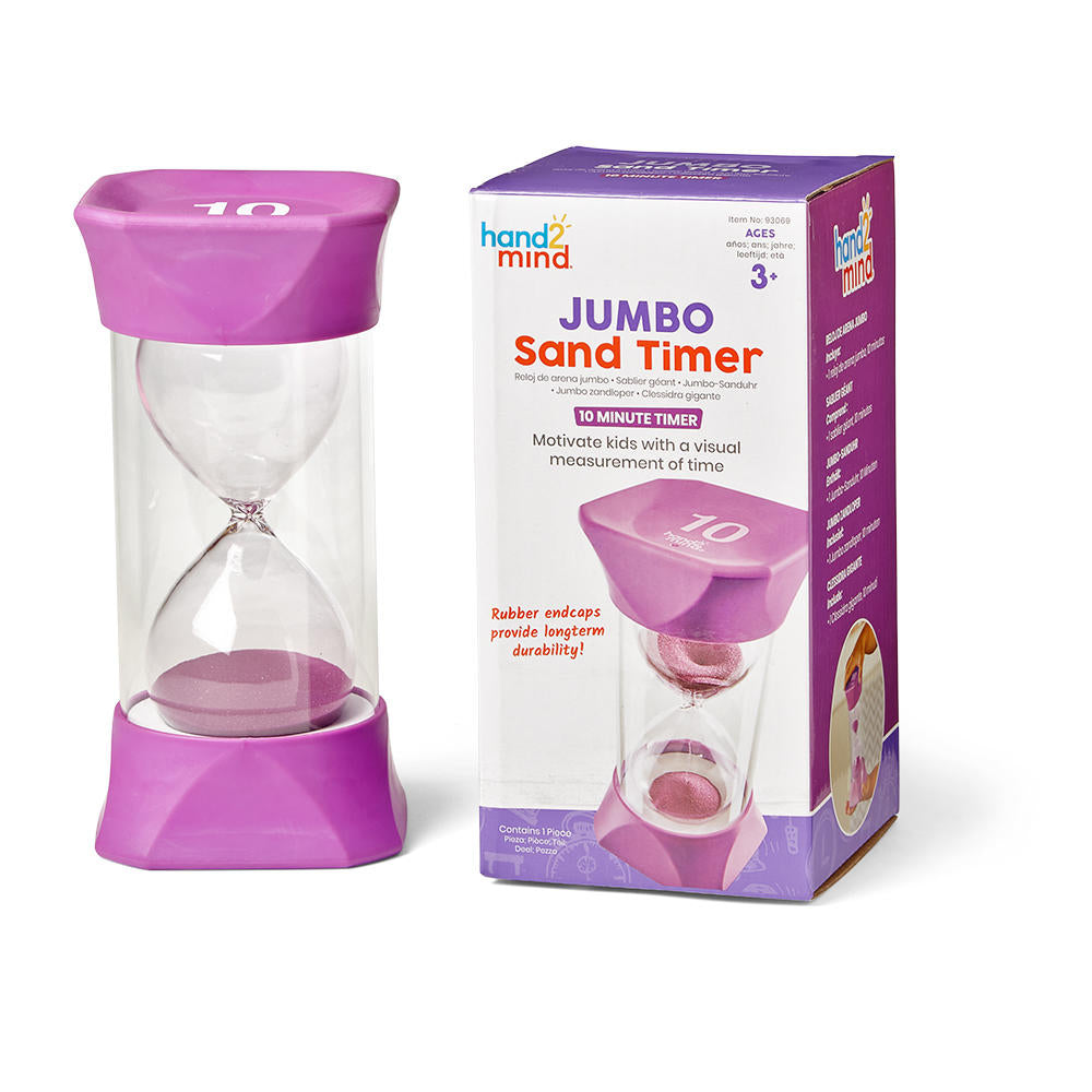 Hand 2 Mind - Jumbo Sand Timer (10-Minute) – こんにちはマート | KON NICHIWA MART