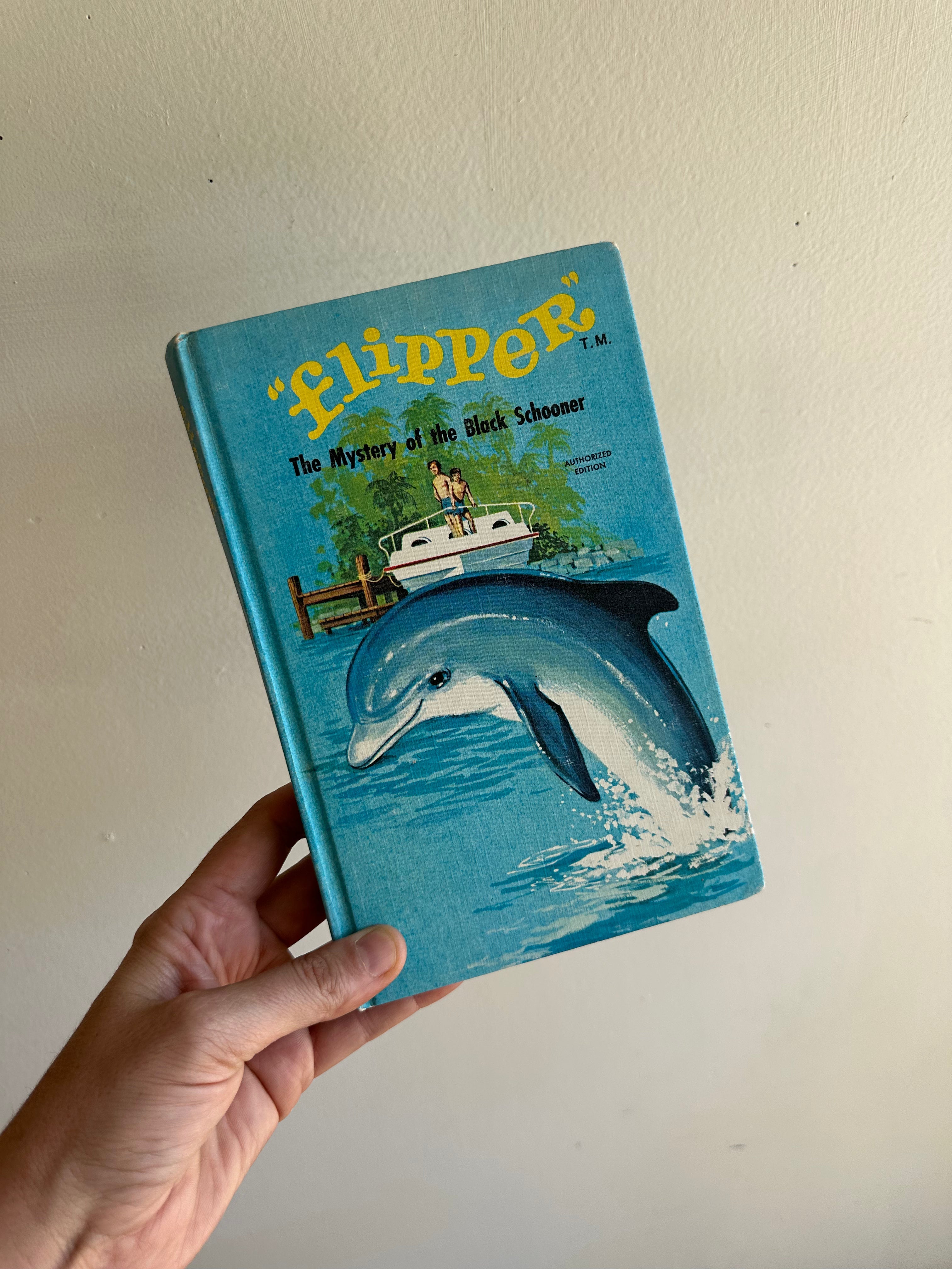 Vintage 1960s “Flipper” The Mystery of the Black Schooner Book | Nauti ...