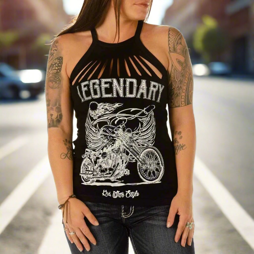 Liberty Wear Women's Ghost Rider Tank Top – こんにちはマート | KON NICHIWA MART