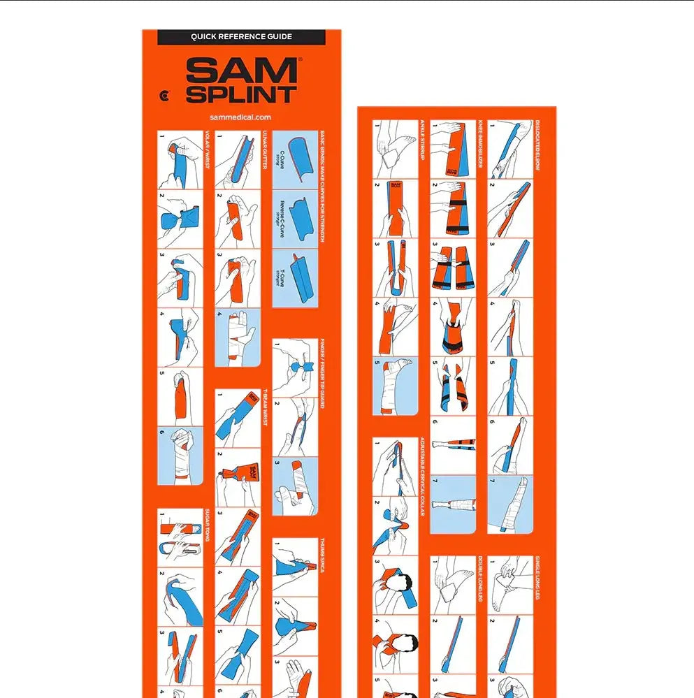 SAM Splint Quick Reference Pocket Guide, Foldable – こんにちはマート | KON ...