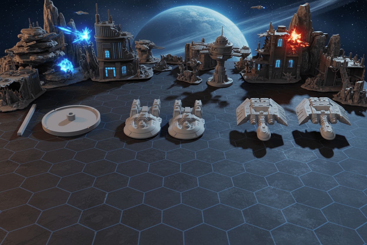 Heavy Cruiser Reinforcement Pack | Terran & Kurgun Capital Ships | Bat ...
