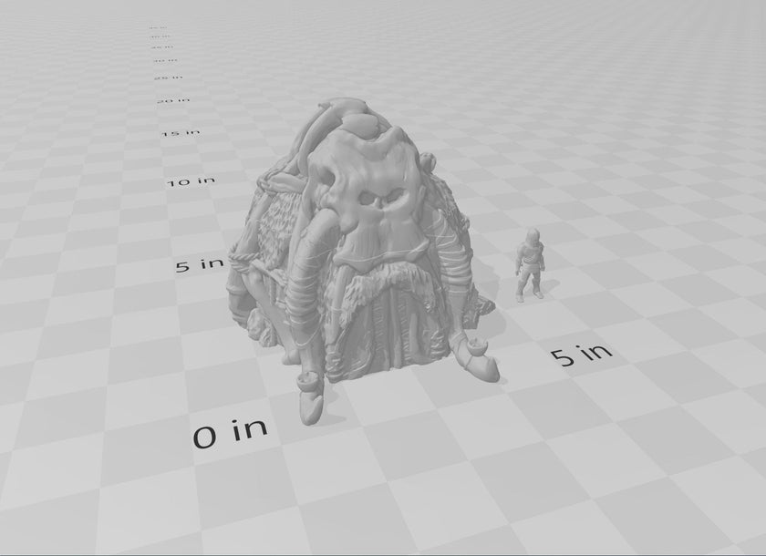 Ice Tribe Hut - Hunter - DND Terrain - EC3D Wilds of Wintertide - Snow ...