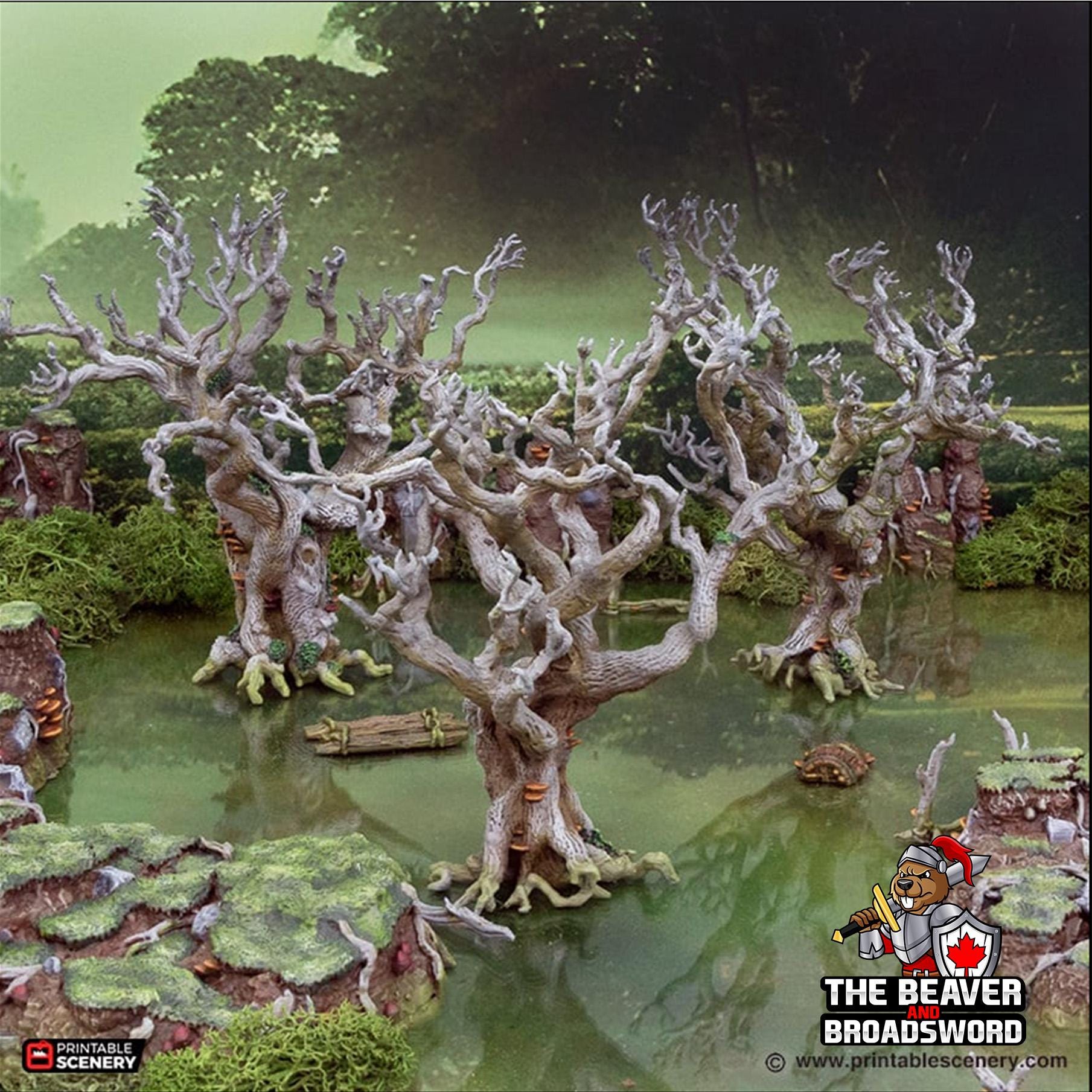 Wildwood Trees - The Gloaming Swamps by Printable Scenery, DnD, Wargam ...