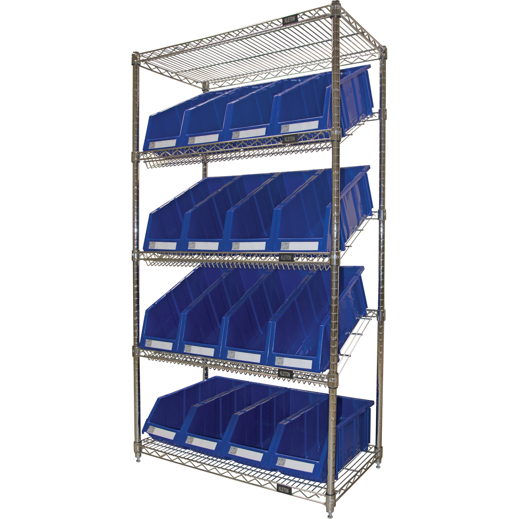 Slanted Wire Shelf with Bins – こんにちはマート | KON NICHIWA MART