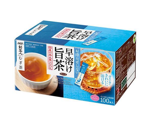 AGF Shinchajin Quick-melting Tasty Tea Barley Tea Sticks (0.9g x 100 s ...